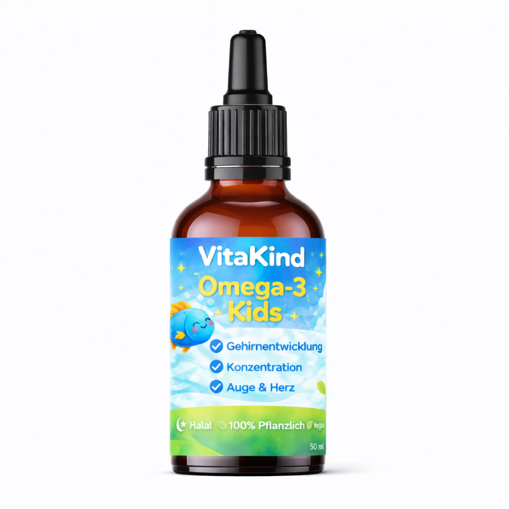 Omega-3 Gehirnentwicklung & Konzentrations Tropfen – VitaKind
